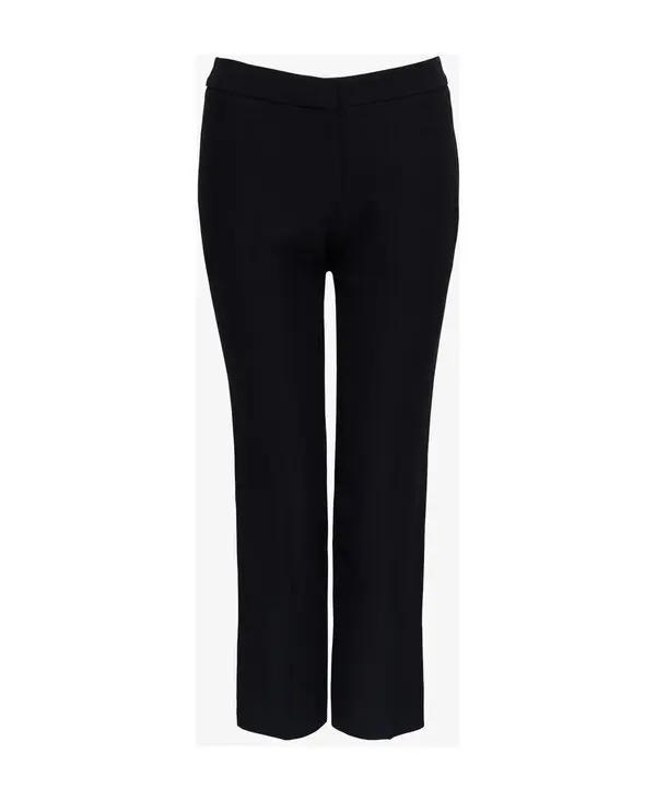 Alexander McQueen Cropped Cigarette Trousers - Black