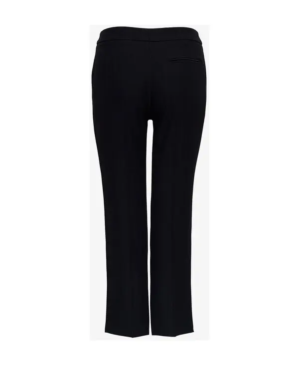 Alexander McQueen Cropped Cigarette Trousers - Black
