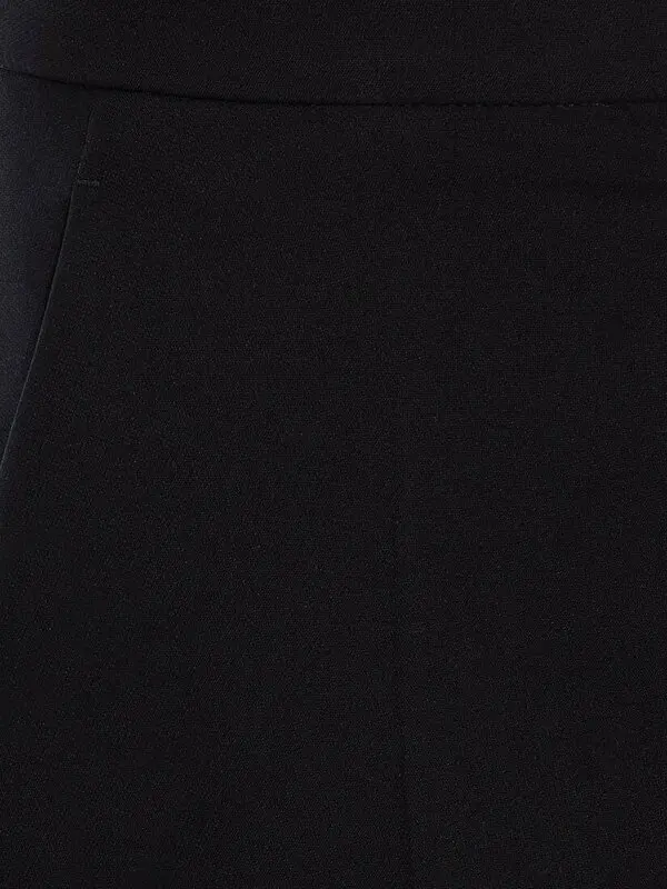 Alexander McQueen Cropped Cigarette Trousers - Black