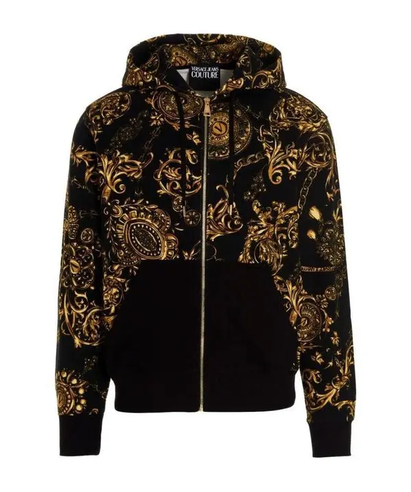 Versace Baroque Print Full Zip Hoodie
