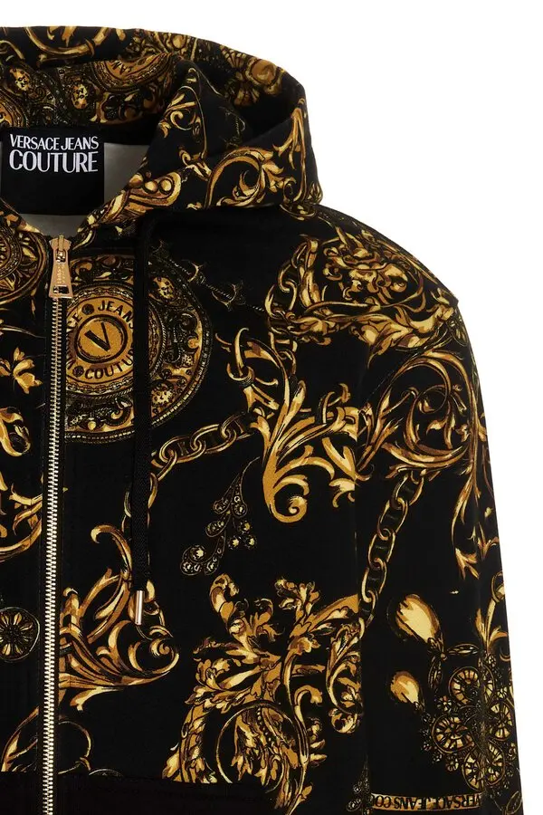 Versace Baroque Print Full Zip Hoodie