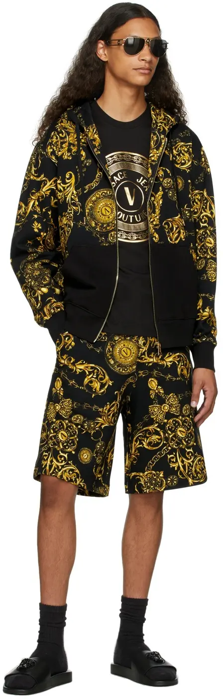 Versace Baroque Print Full Zip Hoodie