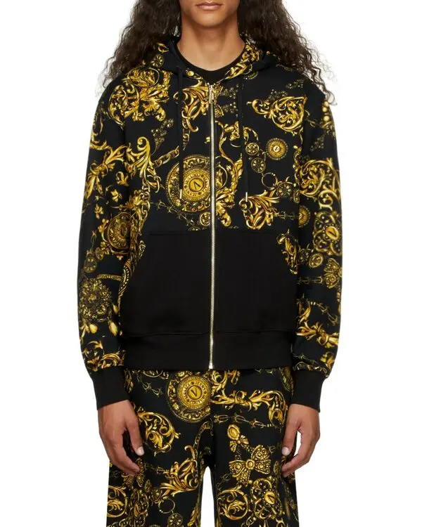 Versace Baroque Print Full Zip Hoodie