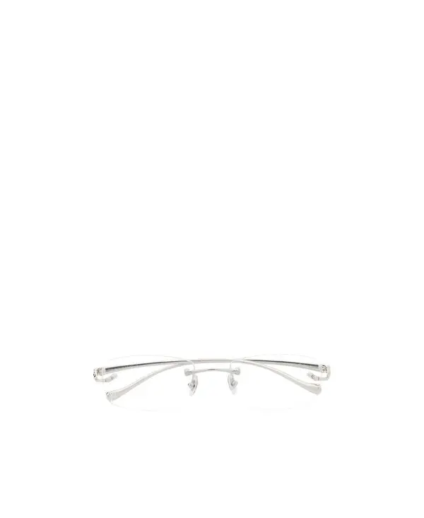 Cartier Rimless Rectangular Eyeglasses - White