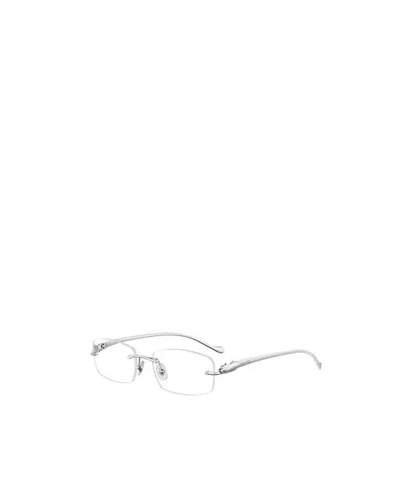 Cartier Rimless Rectangular Eyeglasses - White