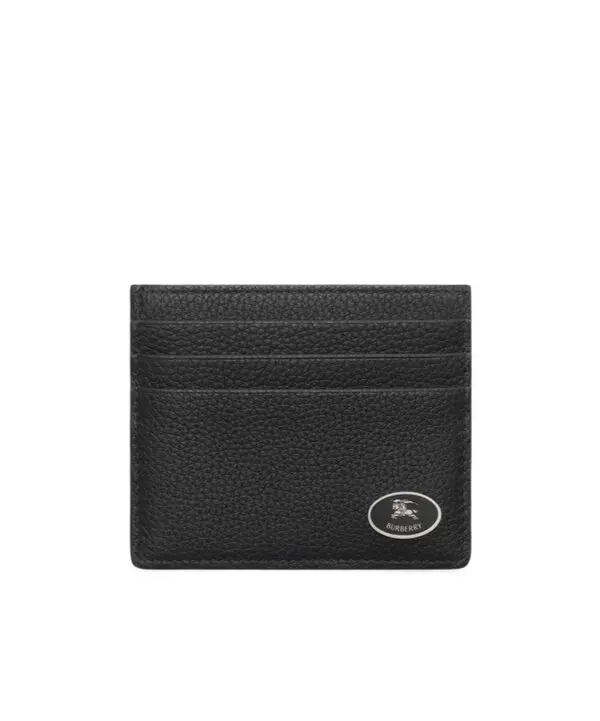 Burberry Pebbled-leather Cardholder - Black