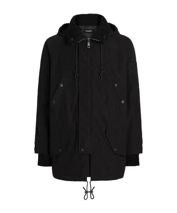 Dolce & Gabbana Hooded Jacket - Black