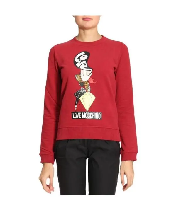 Moschino Printed Crewneck Sweatshirt