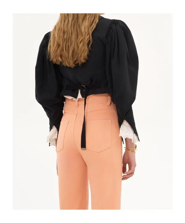 Chloé Balloon Sleeve Cropped Jacket