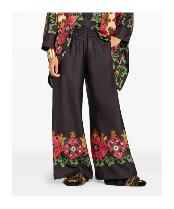 La DoubleJ Placed Print Palazzo Pants