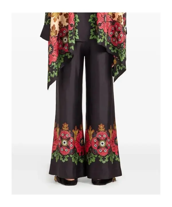 La DoubleJ Placed Print Palazzo Pants