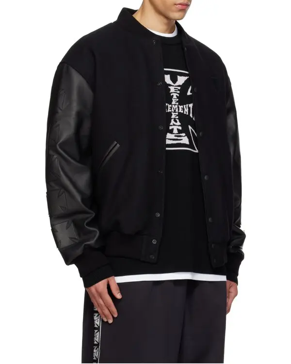 Vetements Logo Embroidered Bomber Jacket