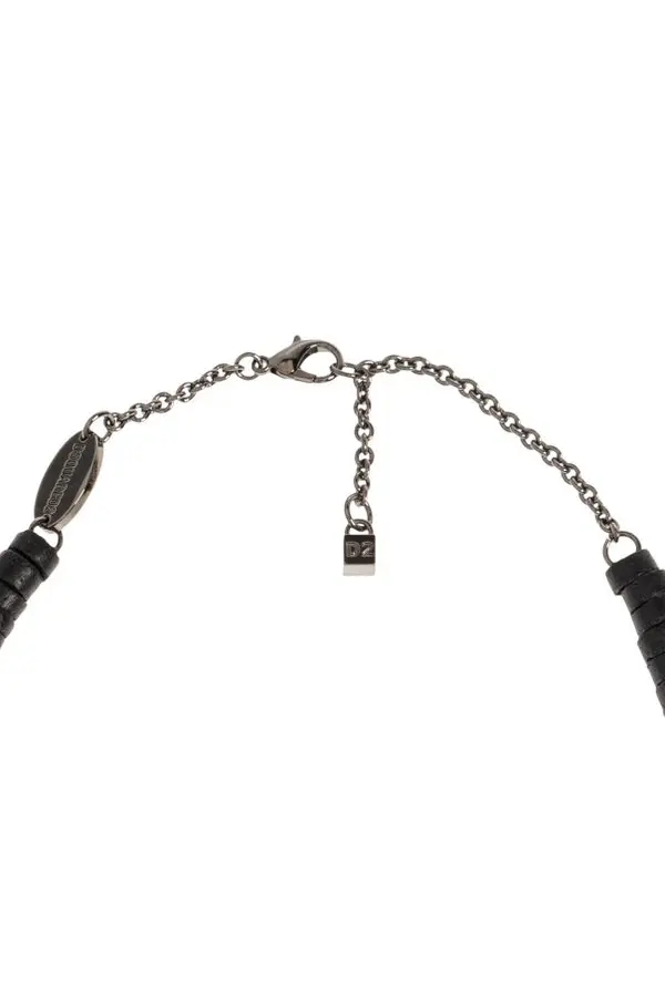 Dsquared2 Logo Detail Beaded Necklace
