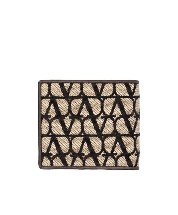 Valentino Garavani All-over Logo Patterned Bi-fold Wallet