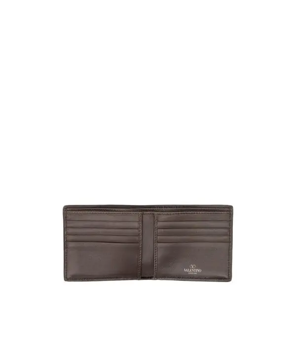 Valentino Garavani All-over Logo Patterned Bi-fold Wallet