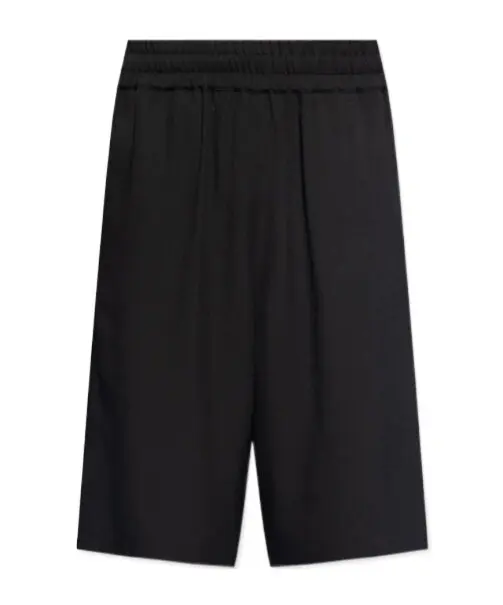 Moschino Patch Pocketed Shorts - Black