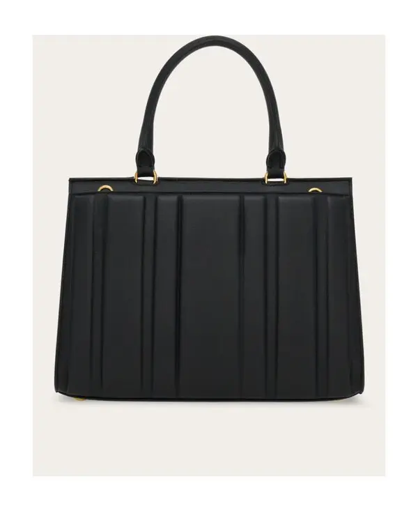FERRAGAMO Flip Shoulder Bag - Black