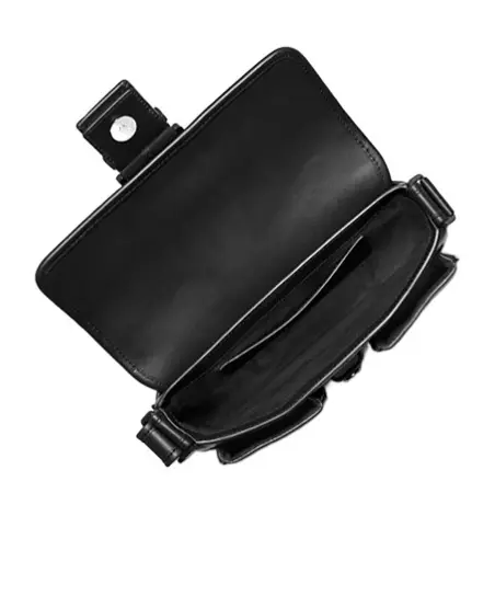 Michael Kors Colby Buckle Flap Shoulder Bag - Black