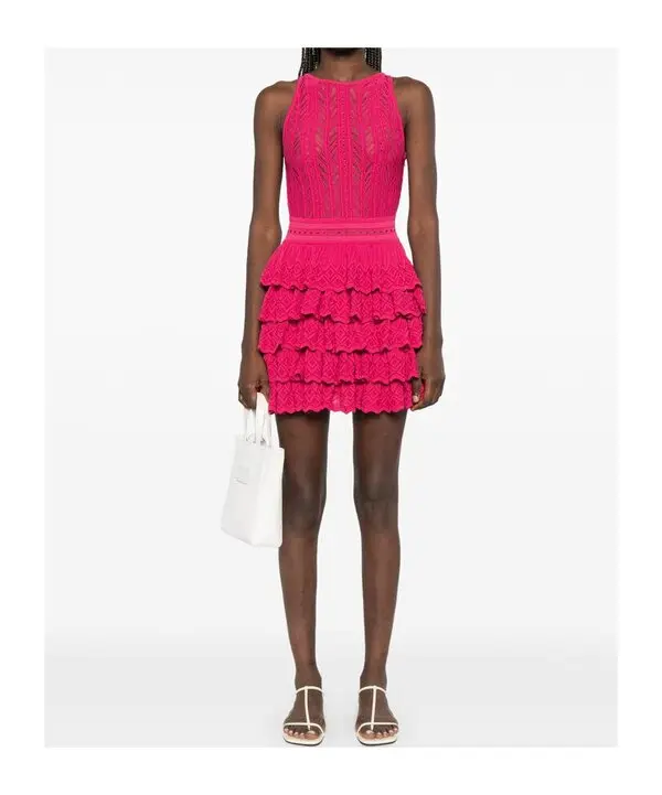 ANTONINO VALENTI Sleeveless Tiered Dress