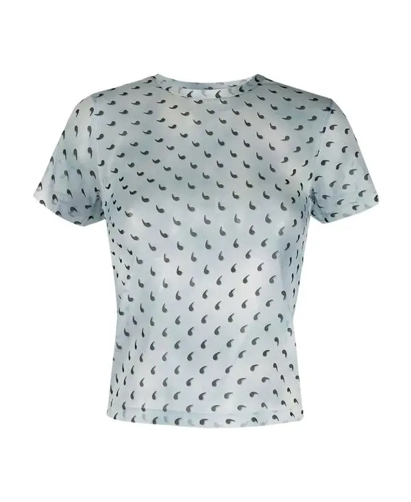 MAISON MARGIELA Quotation Mark Sheer Top - Green