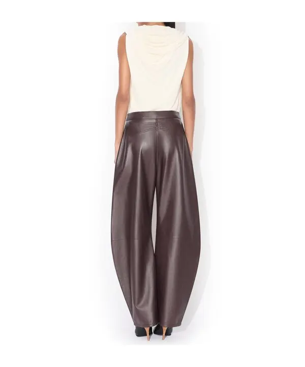 Alaïa Sleeveless V-neck Bodysuit With Pleated Waist - White