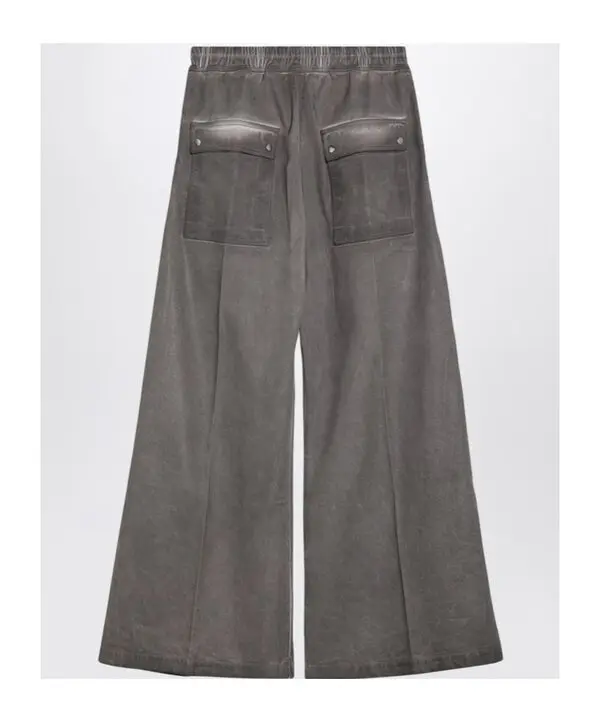 Rick Owens Elastic Waist Wide Leg Pants - Grey