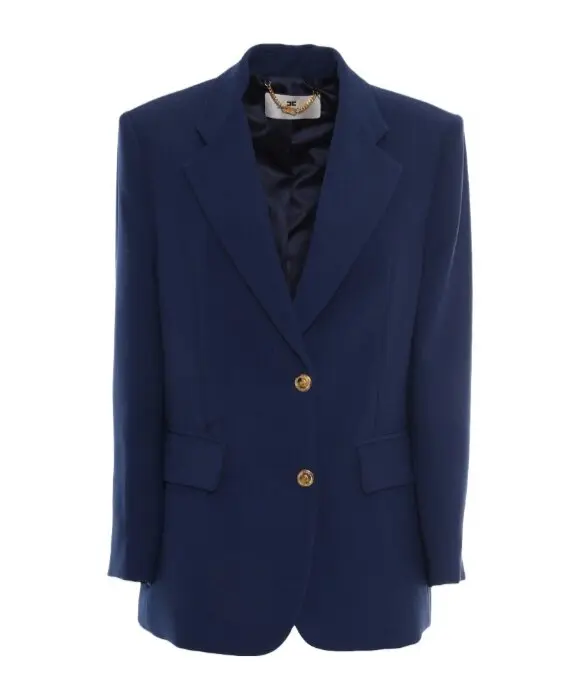 Elisabetta Franchi Single-breasted Oversized Jacket