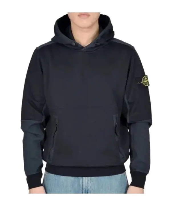 Stone Island Logo Patch Hooded Sweater