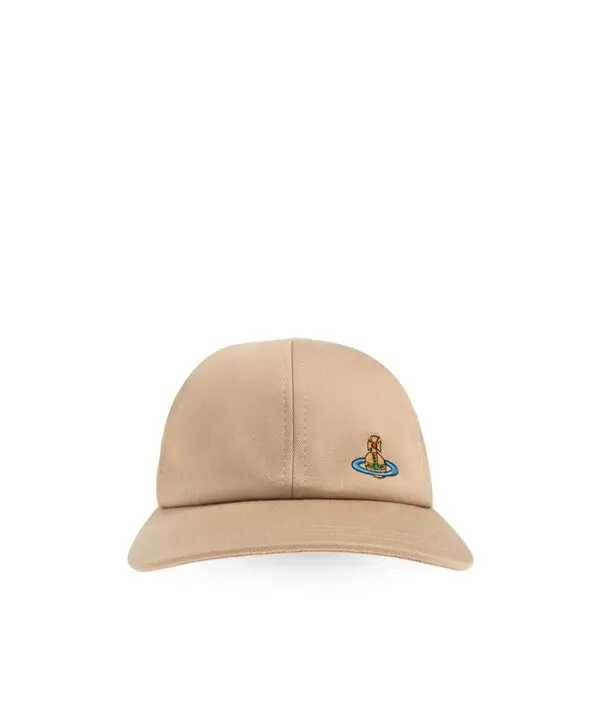 VIVIENNE WESTWOOD Embroidered Logo Baseball Cap - Beige