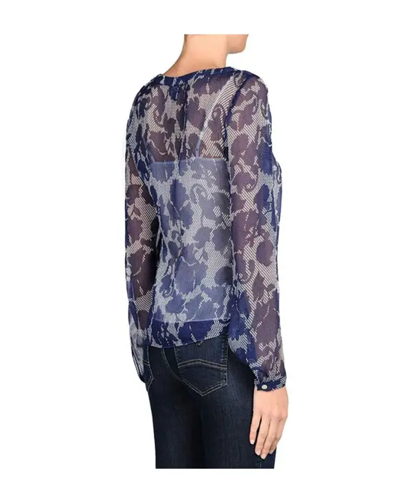 Emporio Armani Printed Long Sleeve Blouse