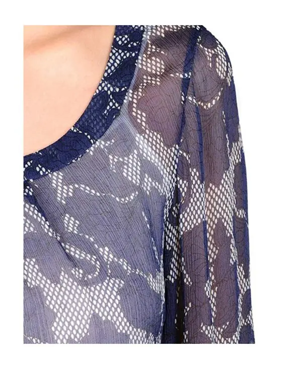 Emporio Armani Printed Long Sleeve Blouse