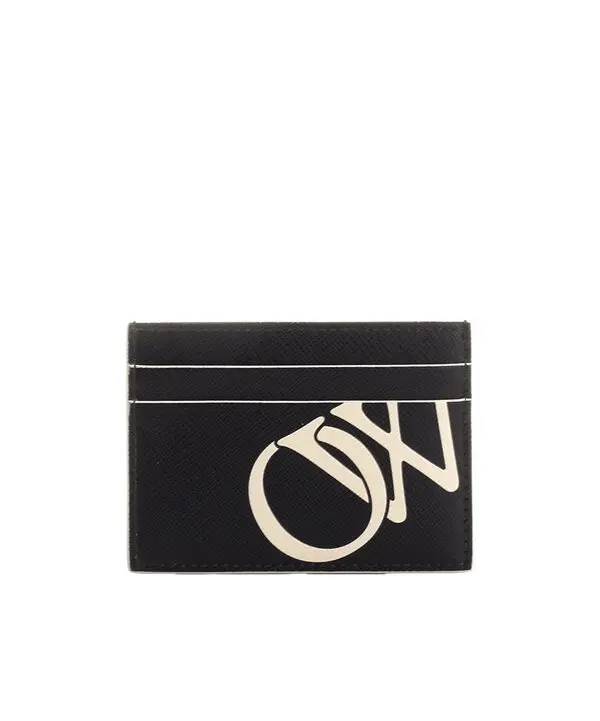 Off-White Logo Printed Cardholder - Black