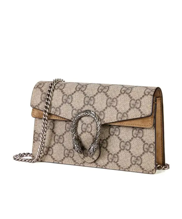 Gucci Dionysus Gg Supreme Super Mini Shoulder Bag - Brown