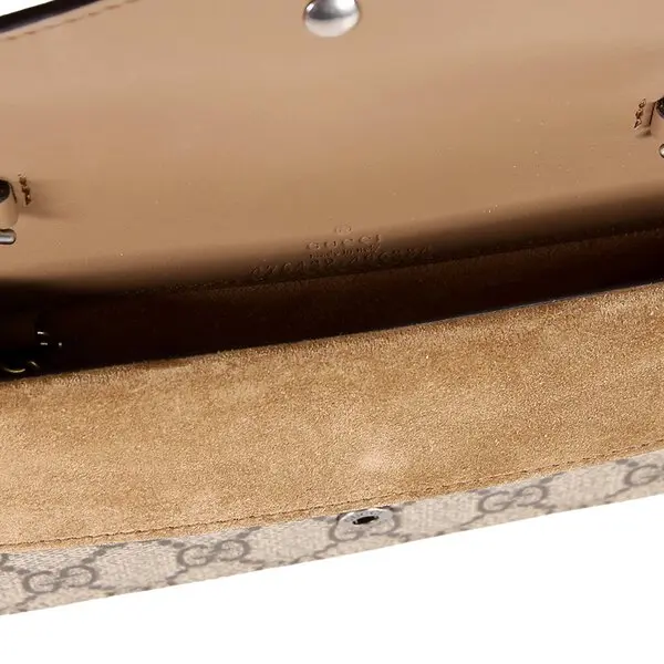 Gucci Dionysus Gg Supreme Super Mini Shoulder Bag - Brown
