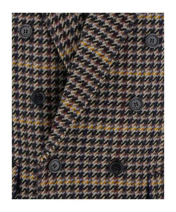 Saint Laurent Double-breasted Houndstooth Blazer