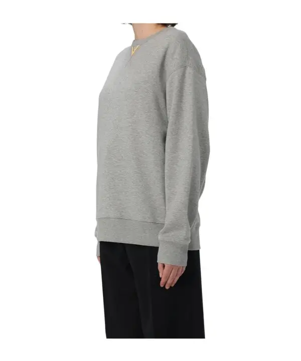 Valentino Garavani V Logo Plaque Crewneck Sweatshirt