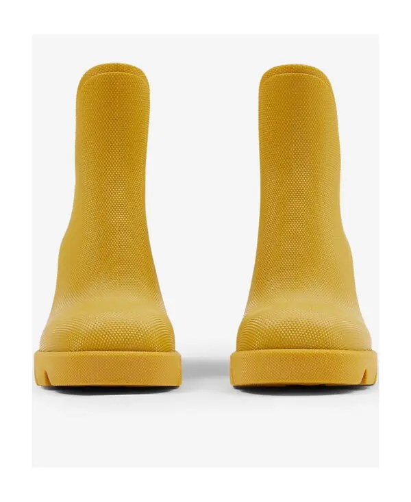 Burberry Marsh Slip-on Ankle Boots With Checked Lining - Yellow