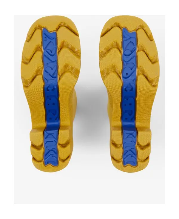 Burberry Marsh Slip-on Ankle Boots With Checked Lining - Yellow