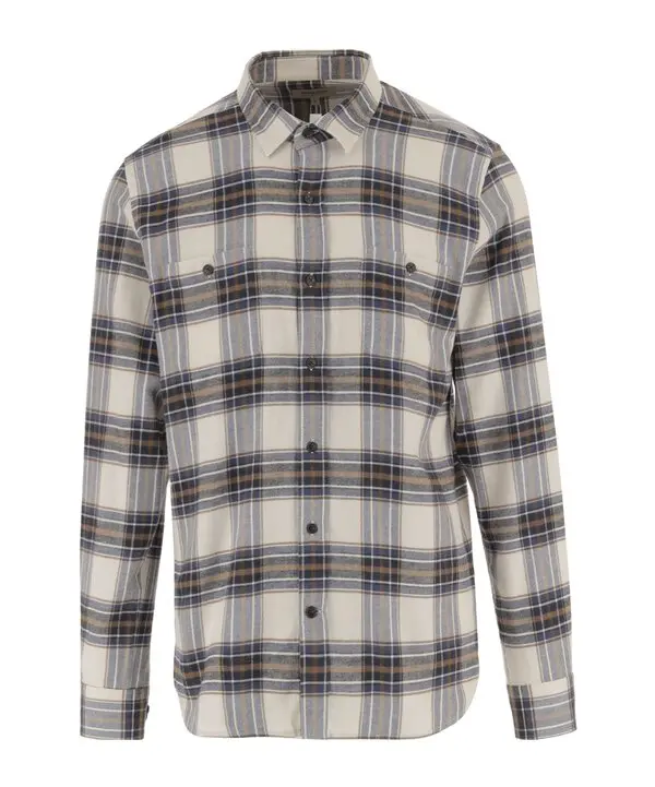 Woolrich Check-pattern Flannel Shirt - Gray