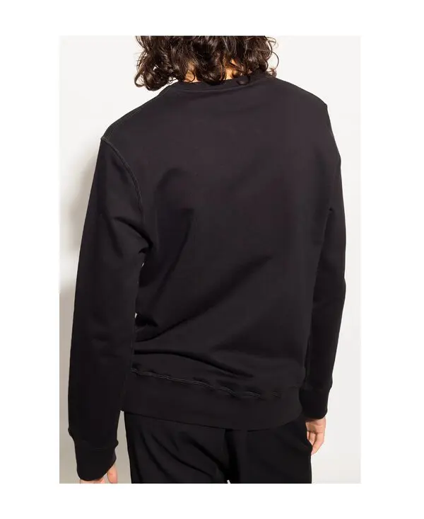 Alexander McQueen Graphic-print Crewneck Sweatshirt - Black