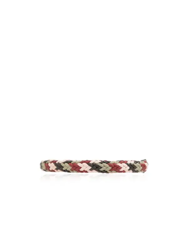 Bottega Veneta Braided Rope Bracelet With Magnetic Buckle