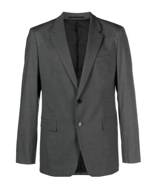 Theory Single Breasted Straight Hem Jacket - Black