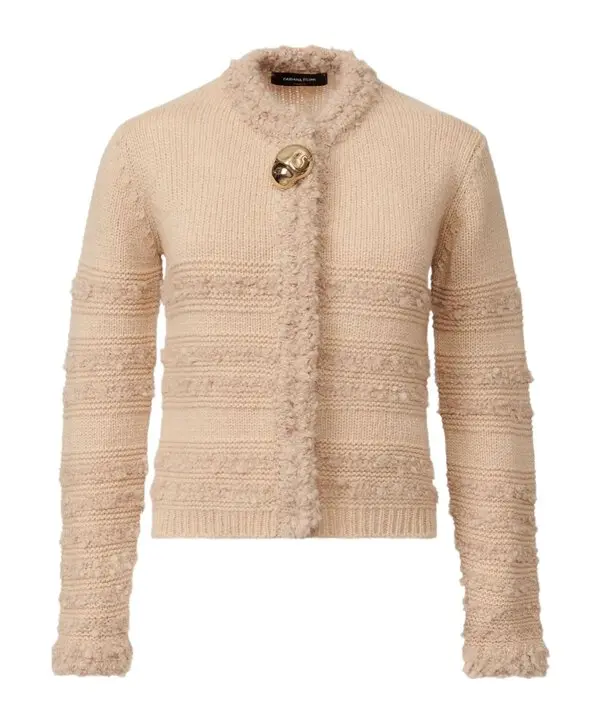 Fabiana Filippi Crew-neck Cardigan - Nude