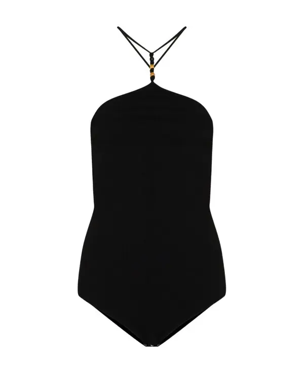 Bottega Veneta Beaded Halter Neck Top - Black
