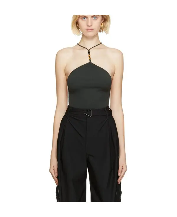 Bottega Veneta Beaded Halter Neck Top