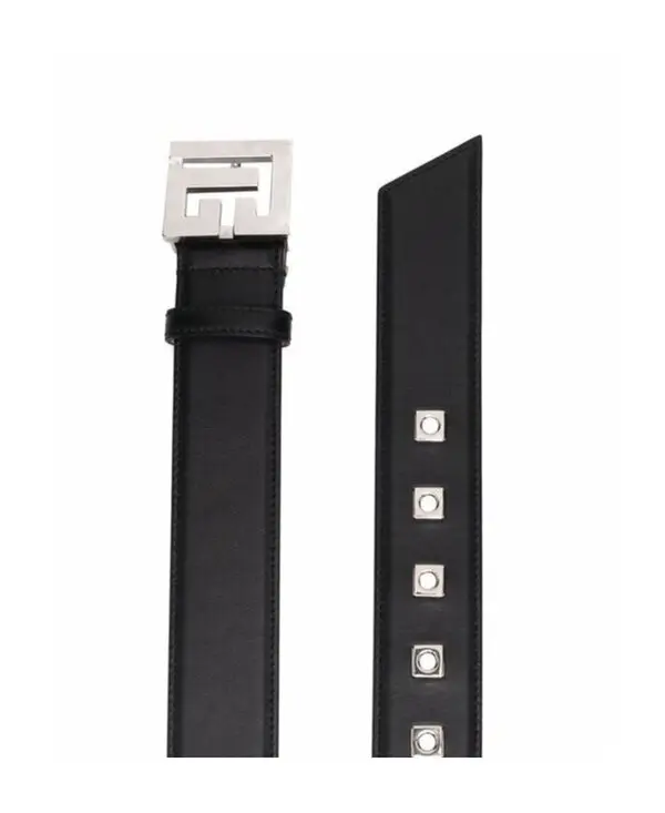 Balmain Leather Pb Logo Belt