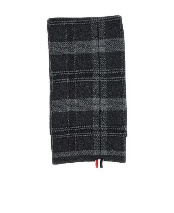 Thom Browne Check-pattern Knitted Scarf - Multi-color