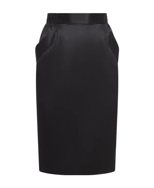Saint Laurent High Waist Pencil Skirt