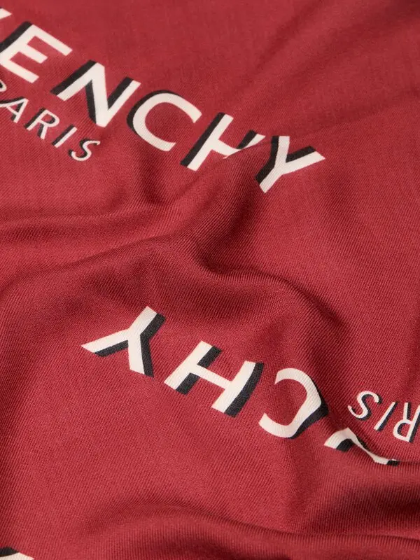 Givenchy Shadow Stole In Wool And Silk