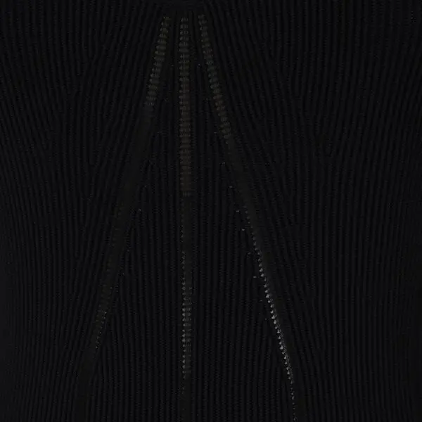 Alexander McQueen Ribbed Flared Mini Dress